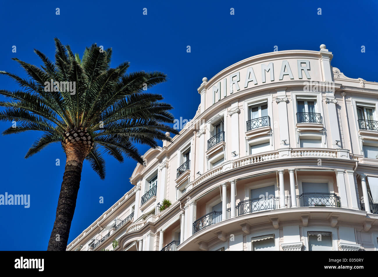 Europe, France, Alpes-Maritimes, Cannes. Miramar palace hotel Stock ...