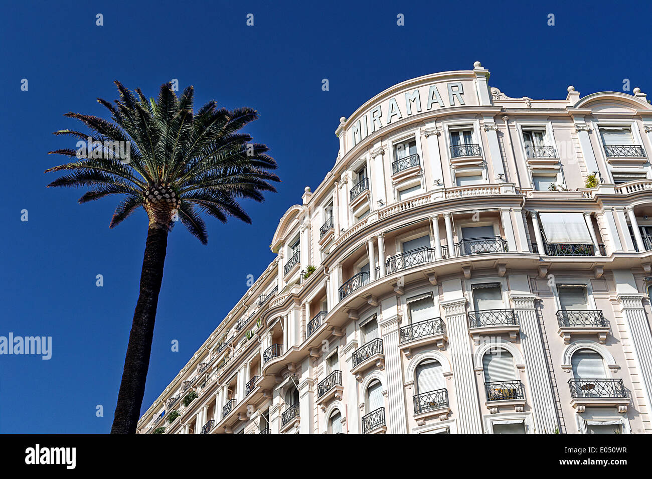 Europe, France, Alpes-Maritimes, Cannes. Miramar palace hotel Stock ...