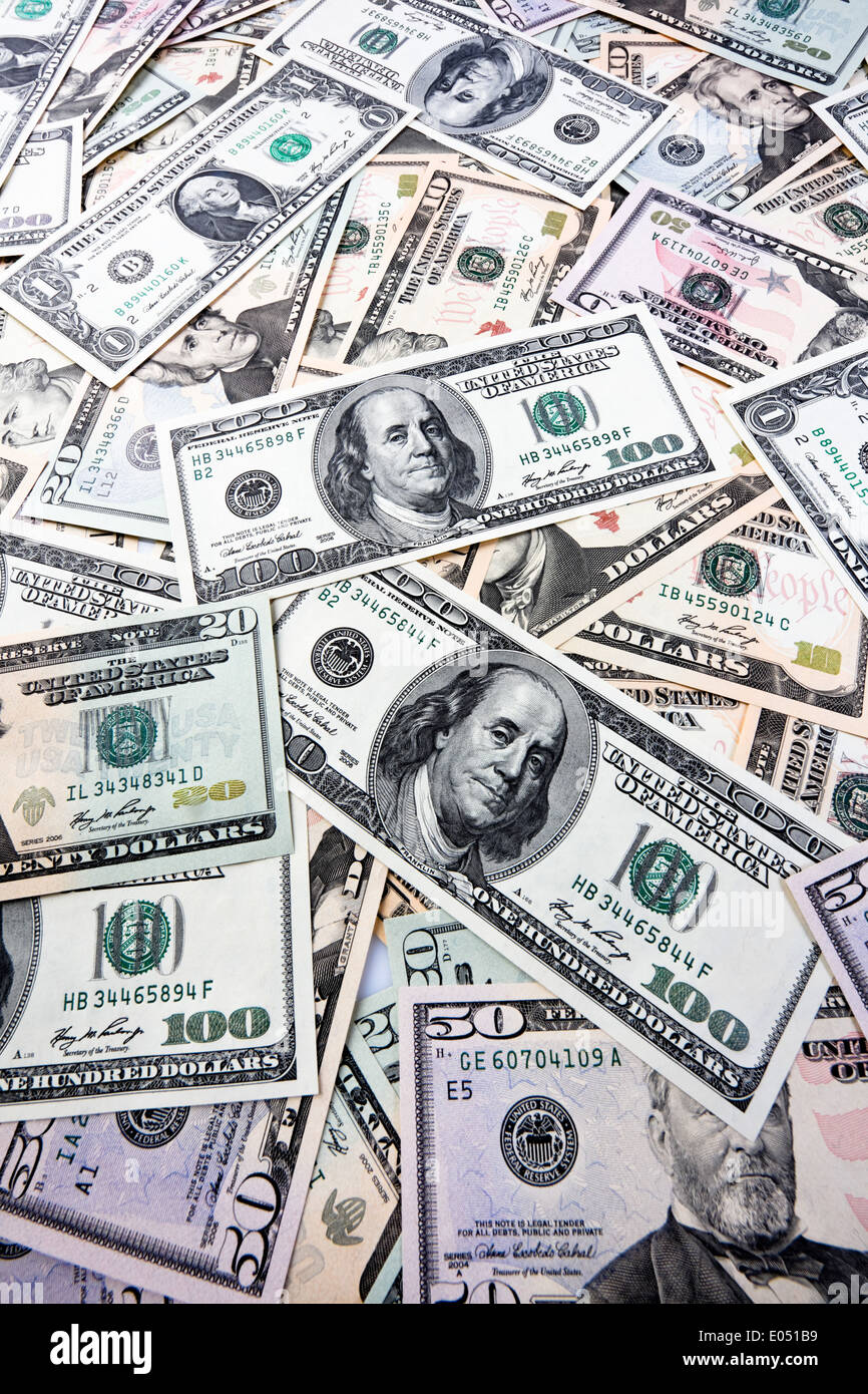 Dollar of bank notes of the united states of America, Dollar Banknoten ...