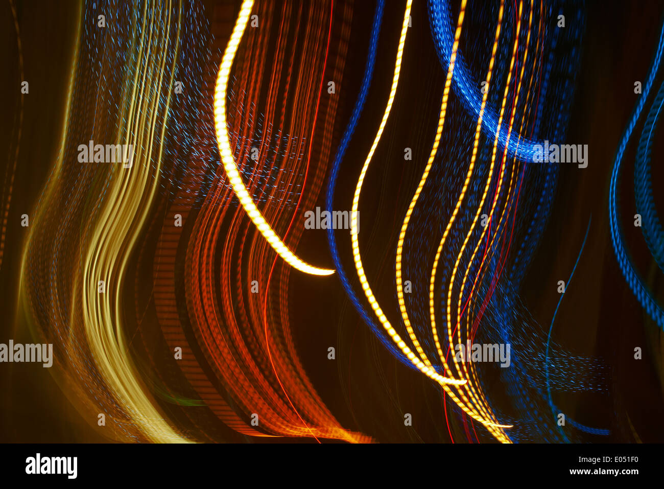 Lights in the night, abstract Stock Photo - Alamy
