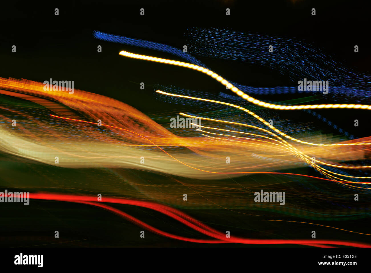 Lights in the night, abstract Stock Photo - Alamy