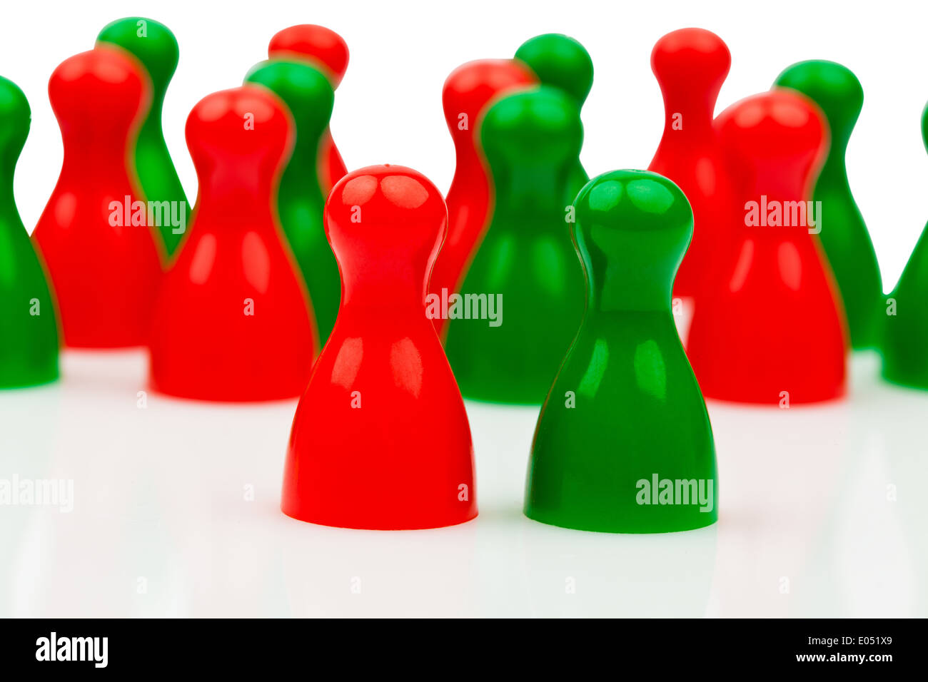 Red and green play figures. Coalition government between Red and green ...