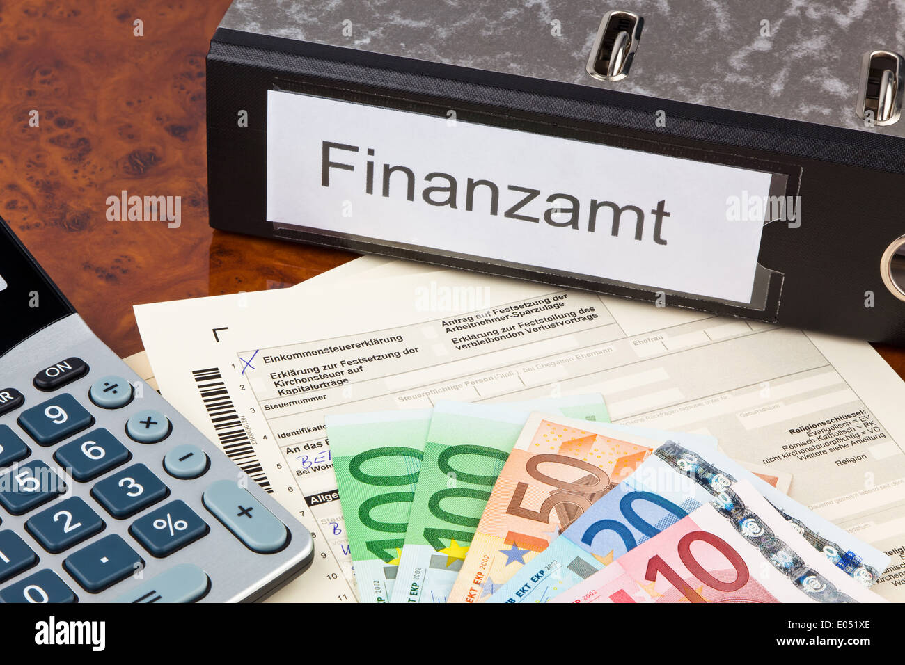 German tax return form hi-res stock photography and images - Alamy