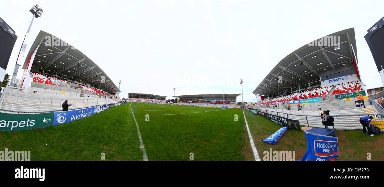 02.05.2014. Belfast, Northern Ireland. The newly reopened stadium ...