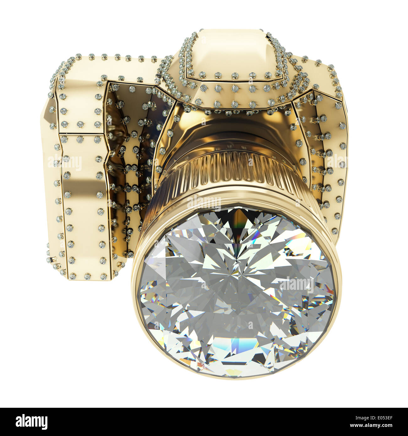 Luxury Photo Camera (Made Of Gold And Diamond Stock Photo - Alamy