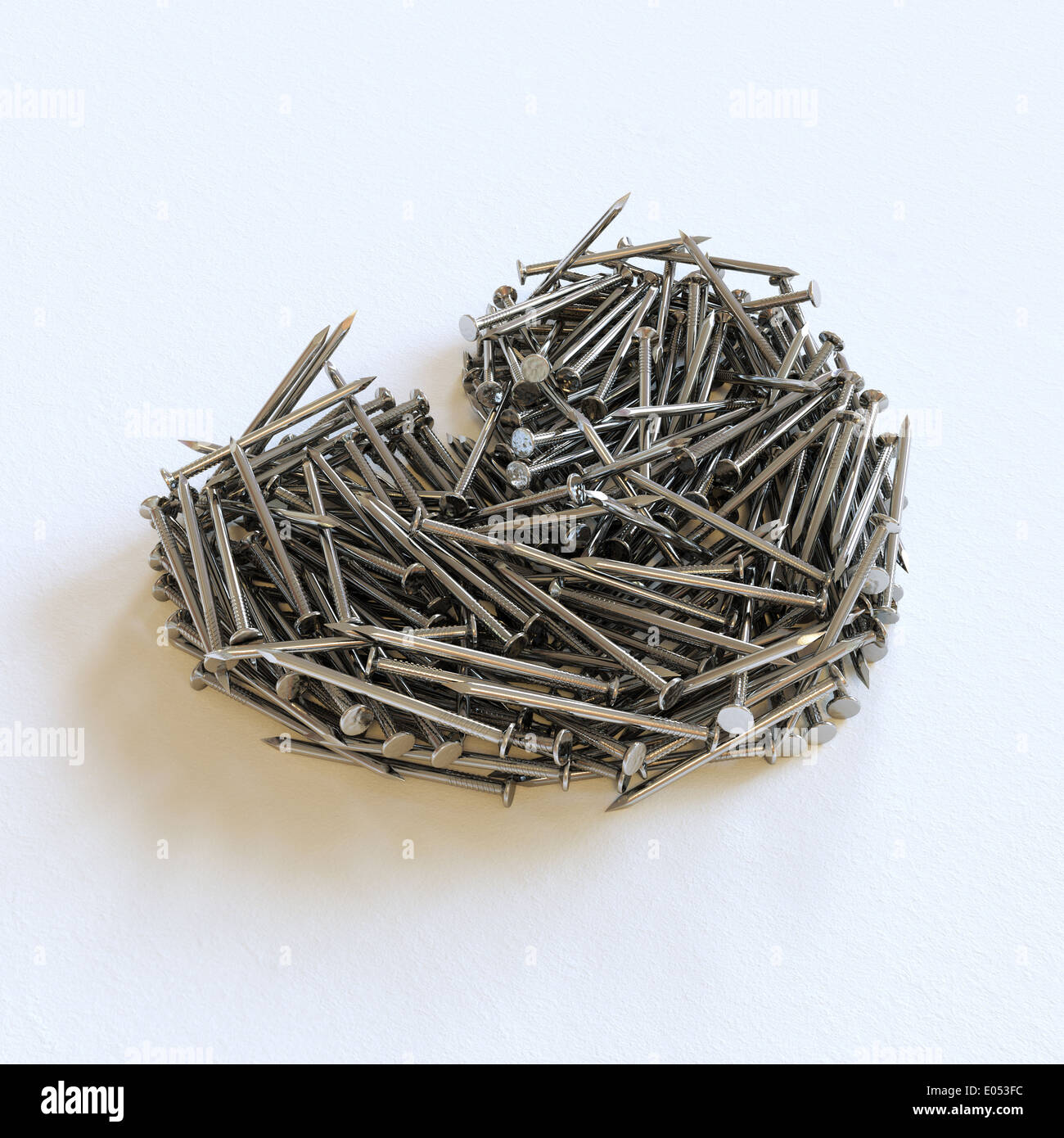 Heart of nails hi-res stock photography and images - Alamy