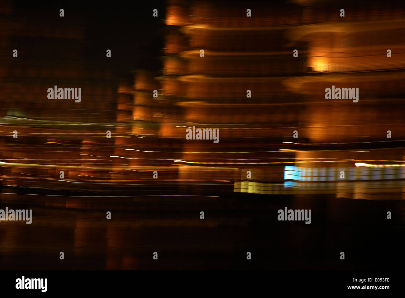 Lights in the night, abstract Stock Photo - Alamy