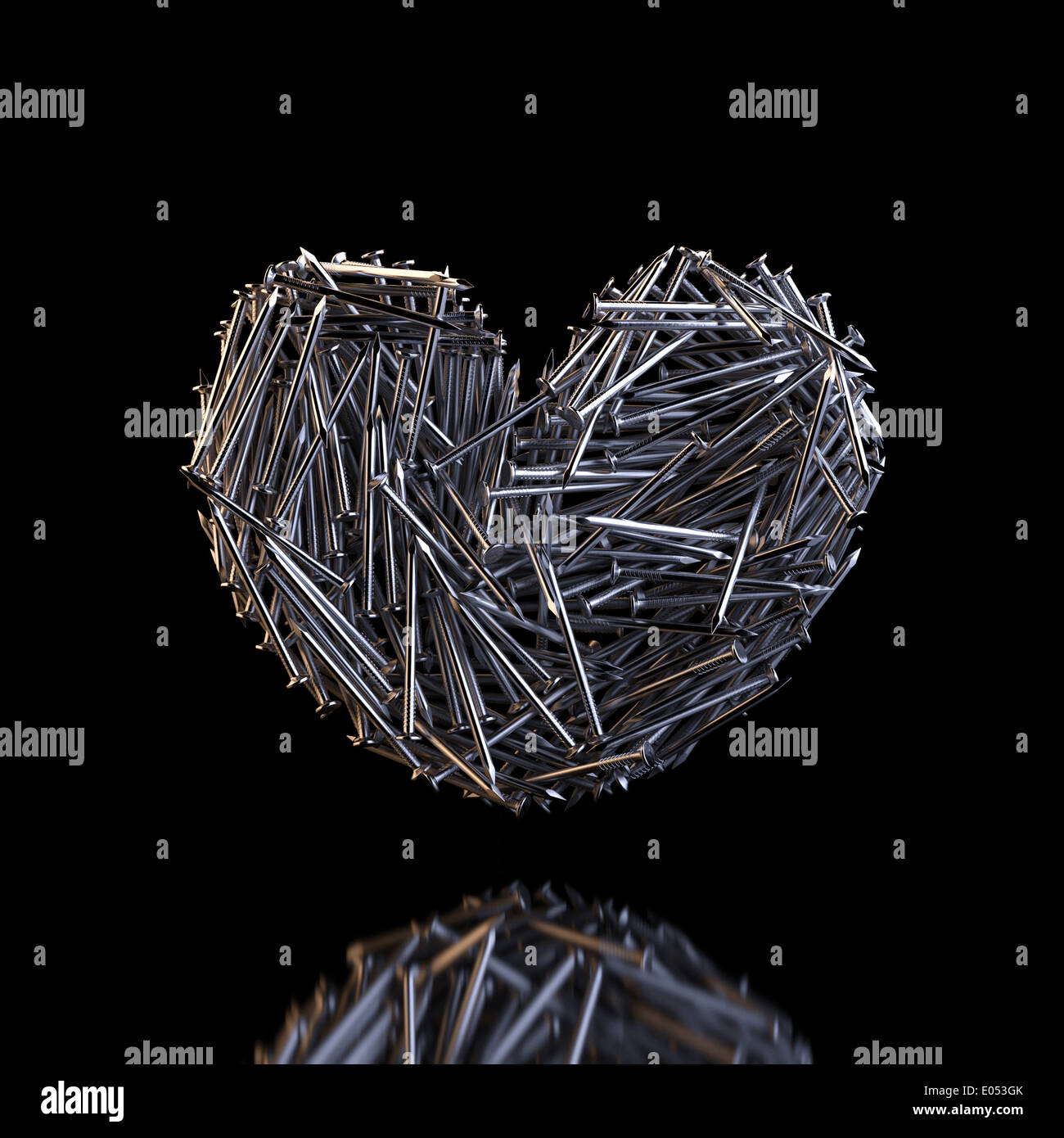 Heart of nails hi-res stock photography and images - Alamy
