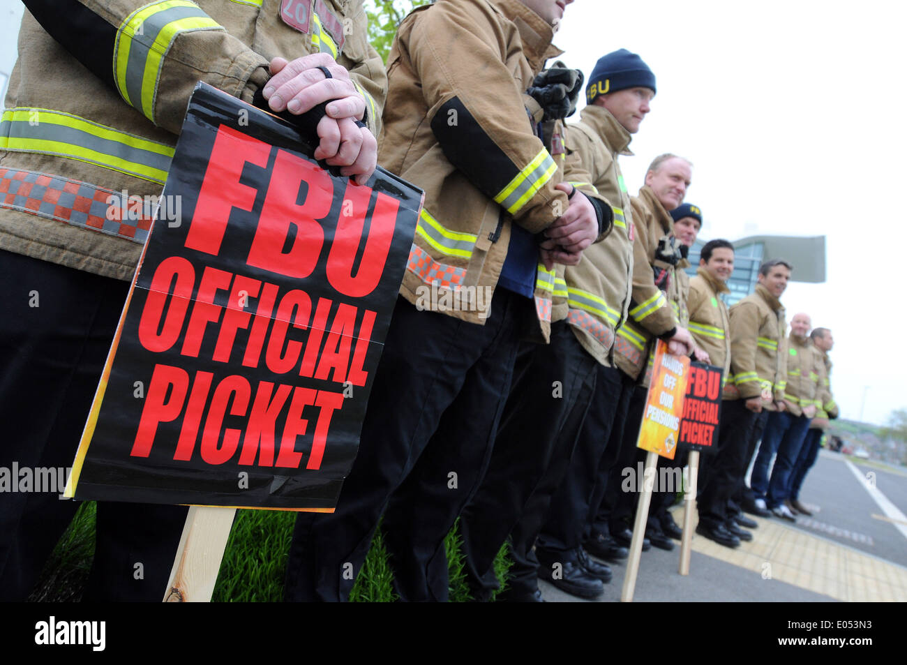 Britain firefighter strike hi-res stock photography and images - Alamy