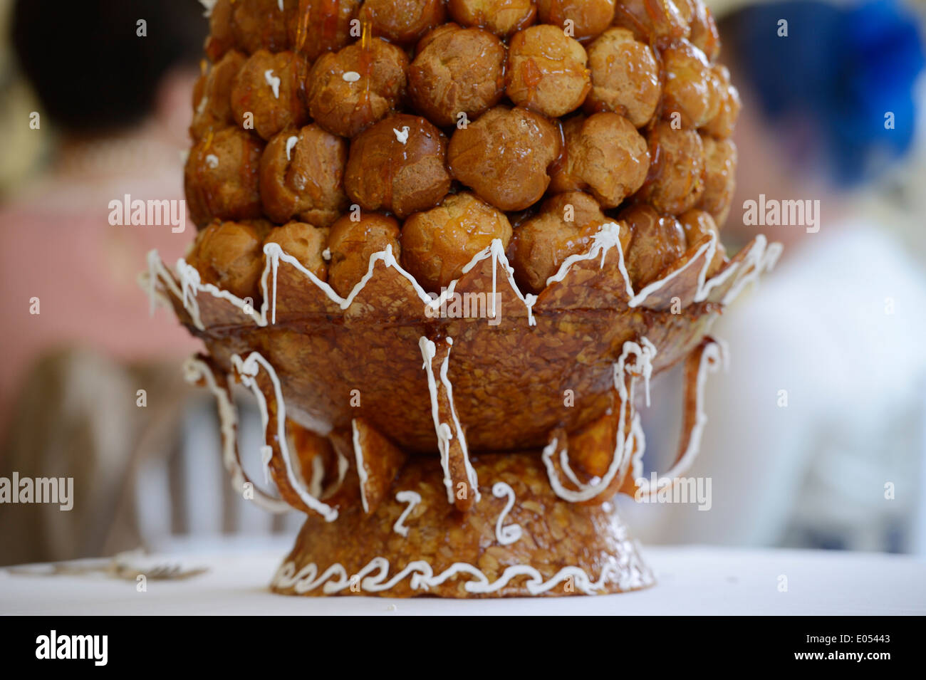 Stock photo of croquembouche french wedding cake Stock Photo - Alamy