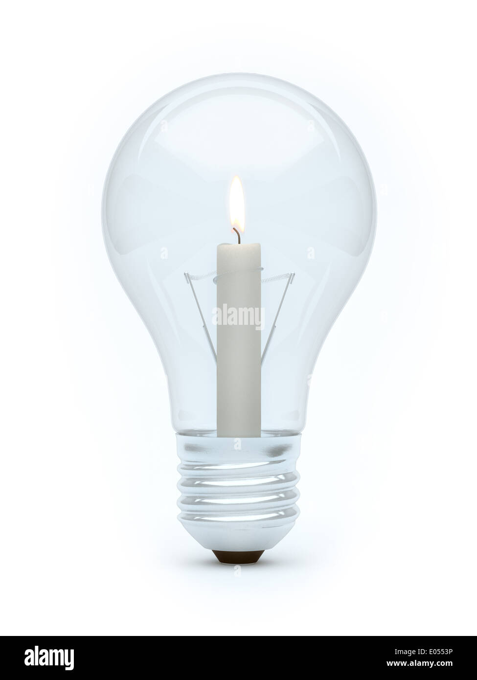 candle bulb (conceptual energy picture Stock Photo - Alamy