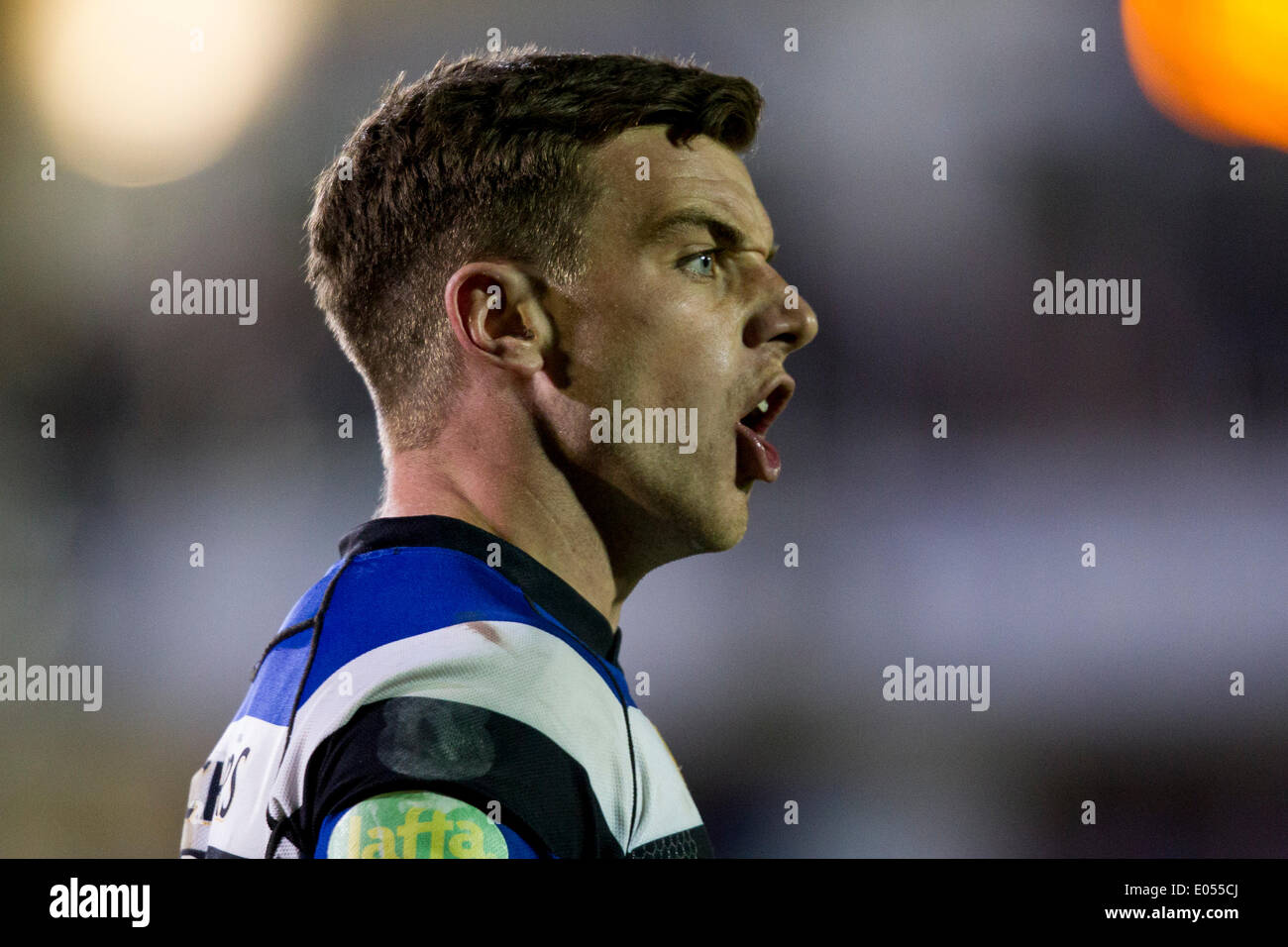 Bath, UK. 02nd May, 2014. George FORD (Bath Rugby) pictured during the ...