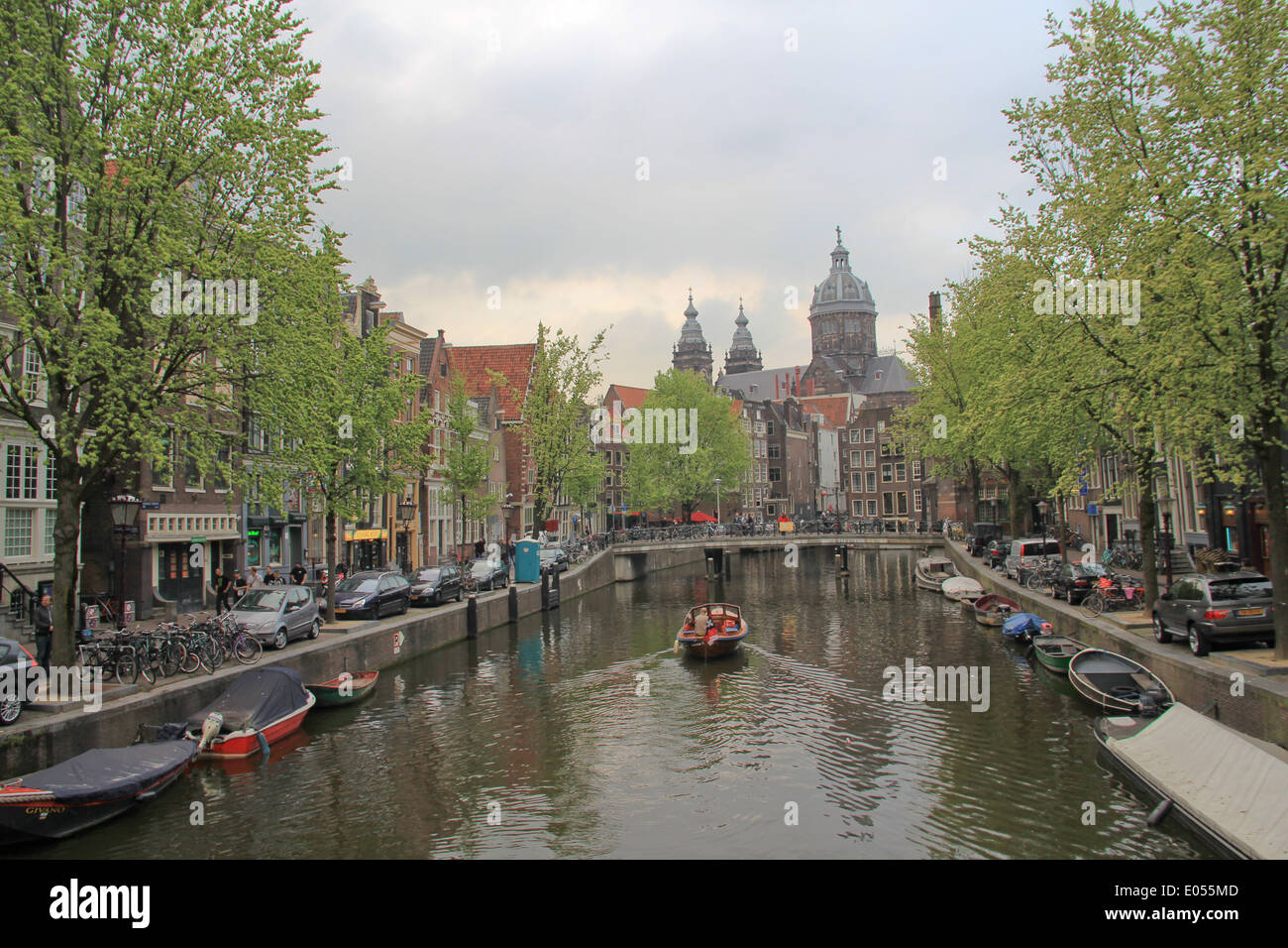 The Canals Of Amsterdam. The urban landscape of the Dutch capital Stock ...