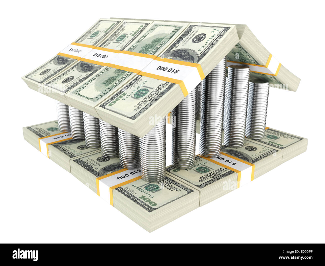 Empty bank building Cut Out Stock Images & Pictures - Alamy