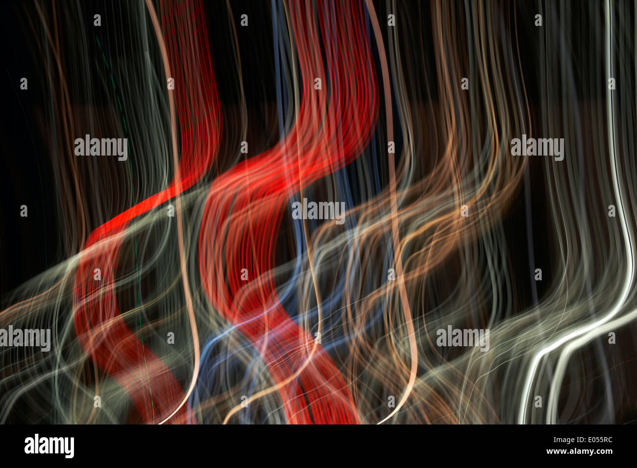 Lights in the night, abstract Stock Photo - Alamy