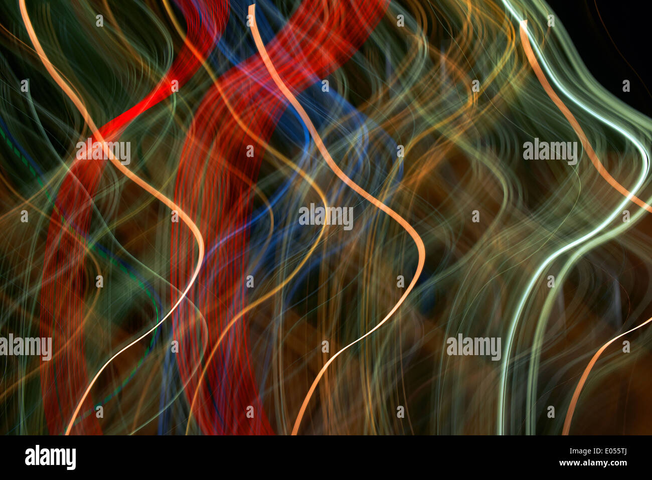 Lights in the night, abstract Stock Photo - Alamy
