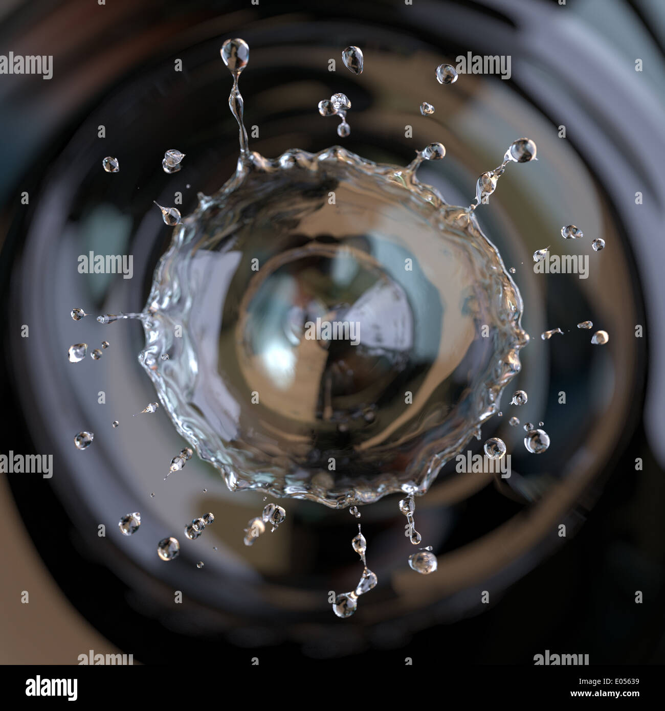 Splash Of The Water Stock Photo - Alamy