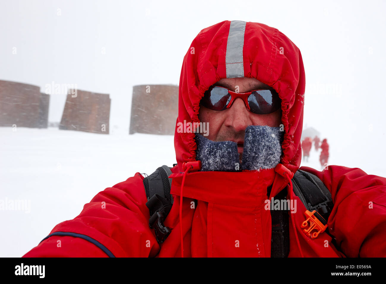 Antarctica man storm hi-res stock photography and images - Alamy
