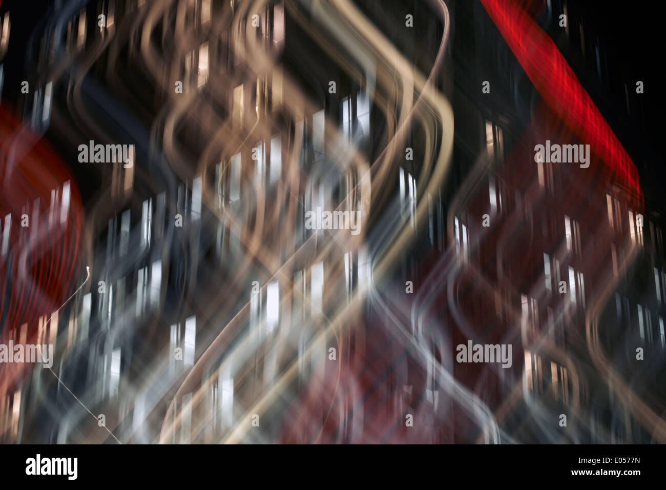Lights in the night, abstract Stock Photo - Alamy