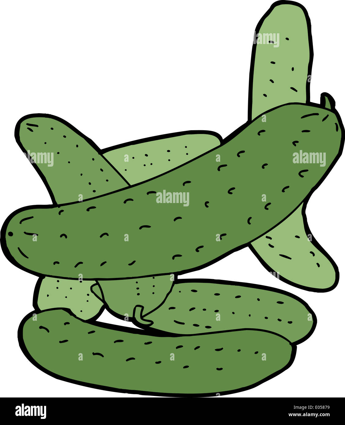 Stack of cucumbers on isolated white background Stock Photo - Alamy