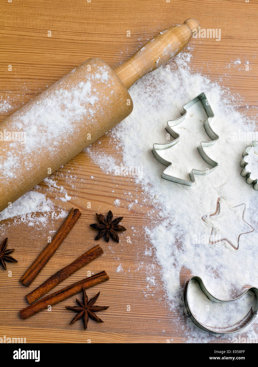 Baking of little place and biscuits during the Advent. Preparation for ...