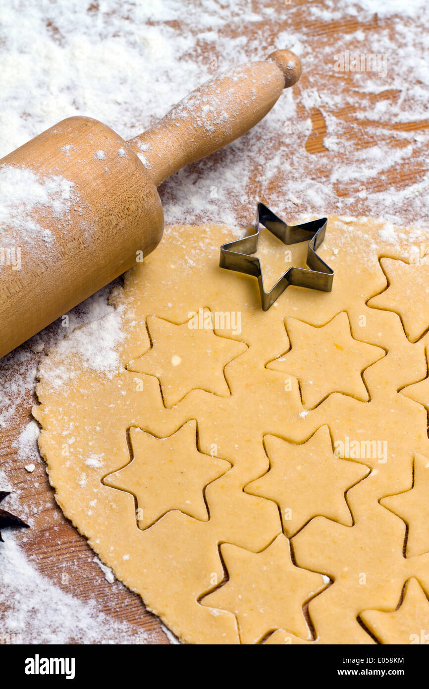 Baking of little place and biscuits during the Advent. Preparation for ...