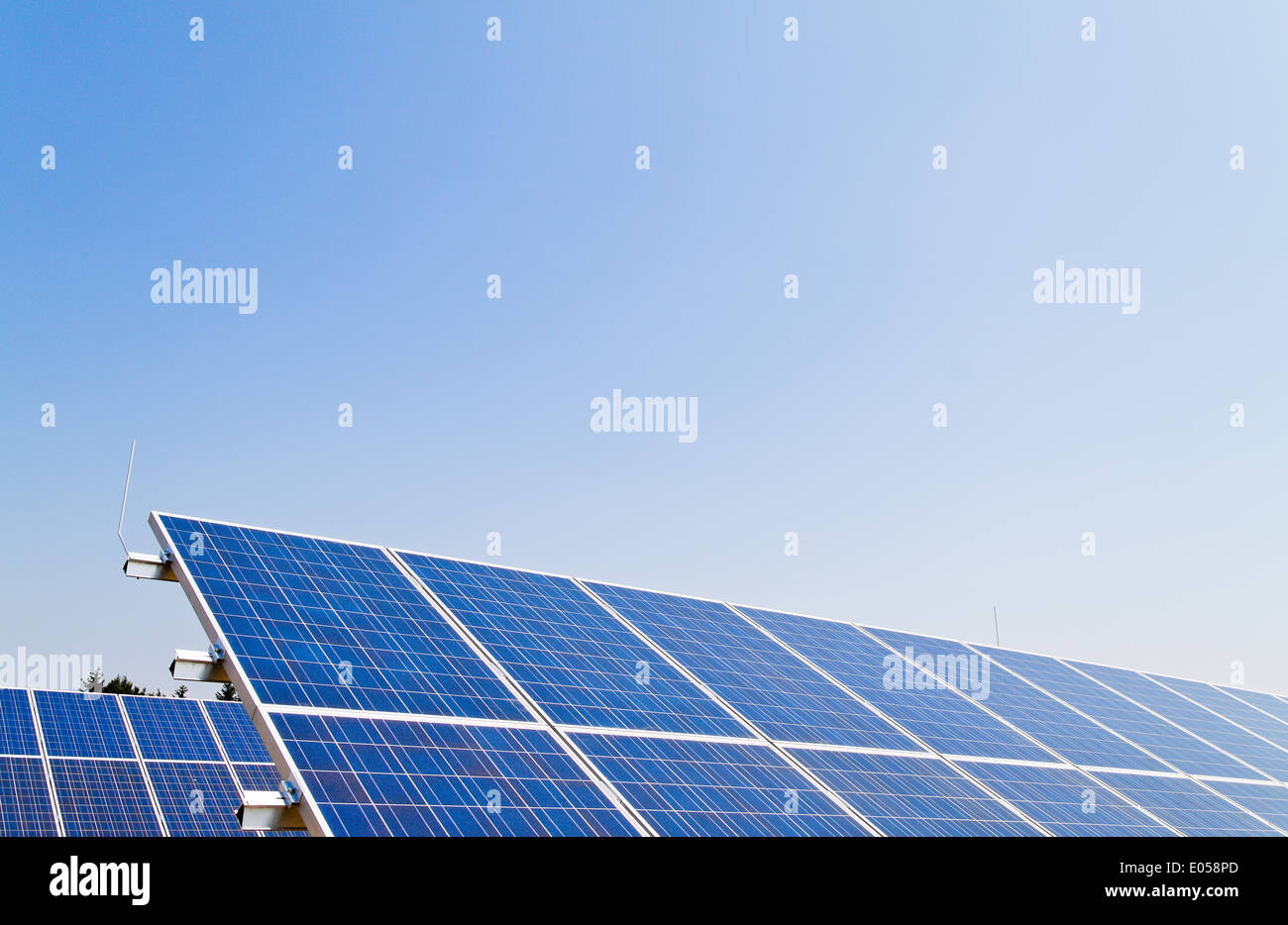 Regenerative, alternative Solar energy. Solar energy power station ...