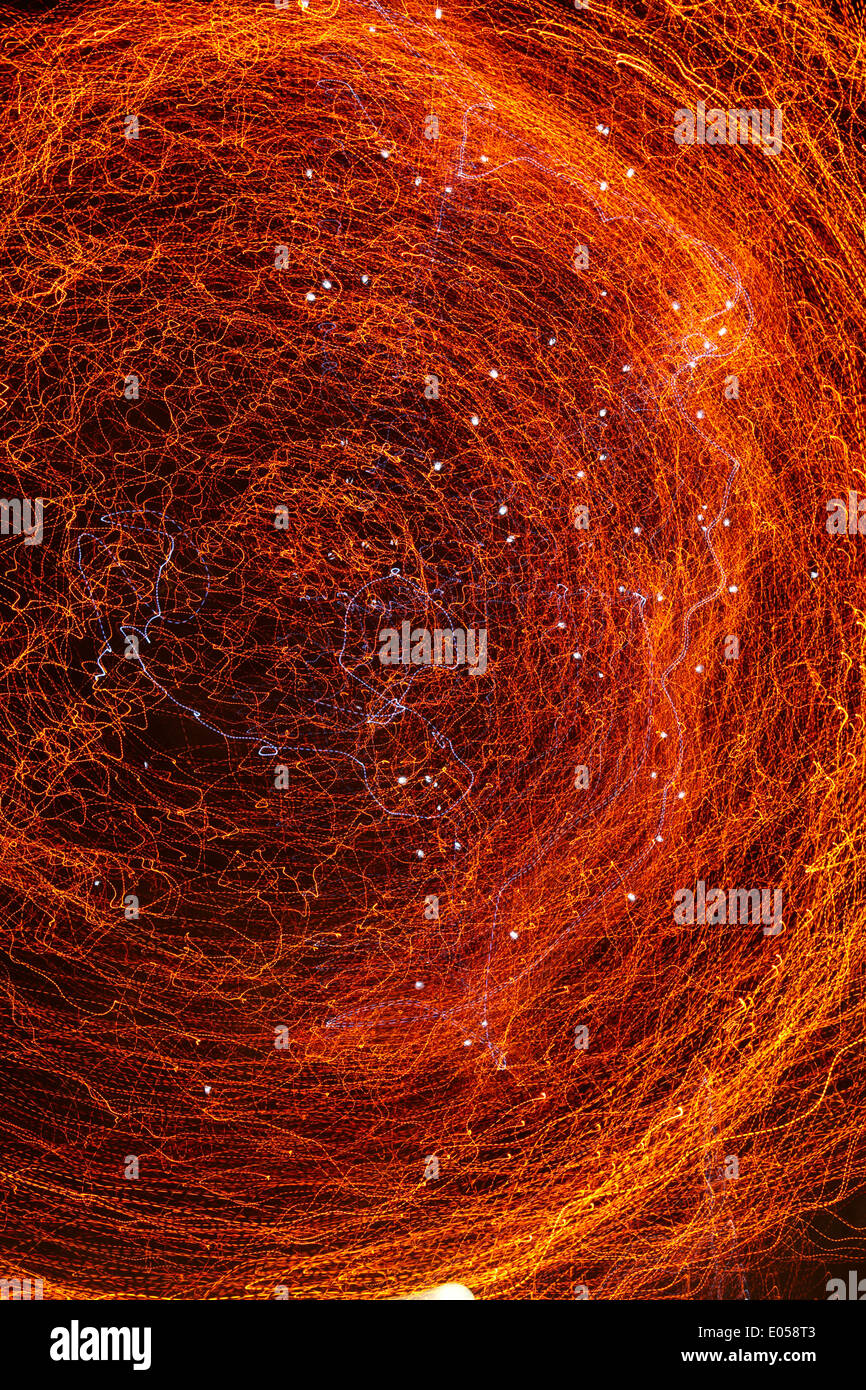 Lights in the night, abstract Stock Photo - Alamy