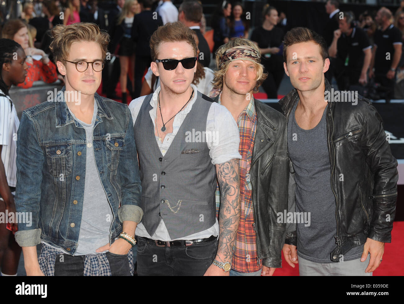 London, UK, UK. 20th Aug, 2013. McFly attends the World Premiere of ...