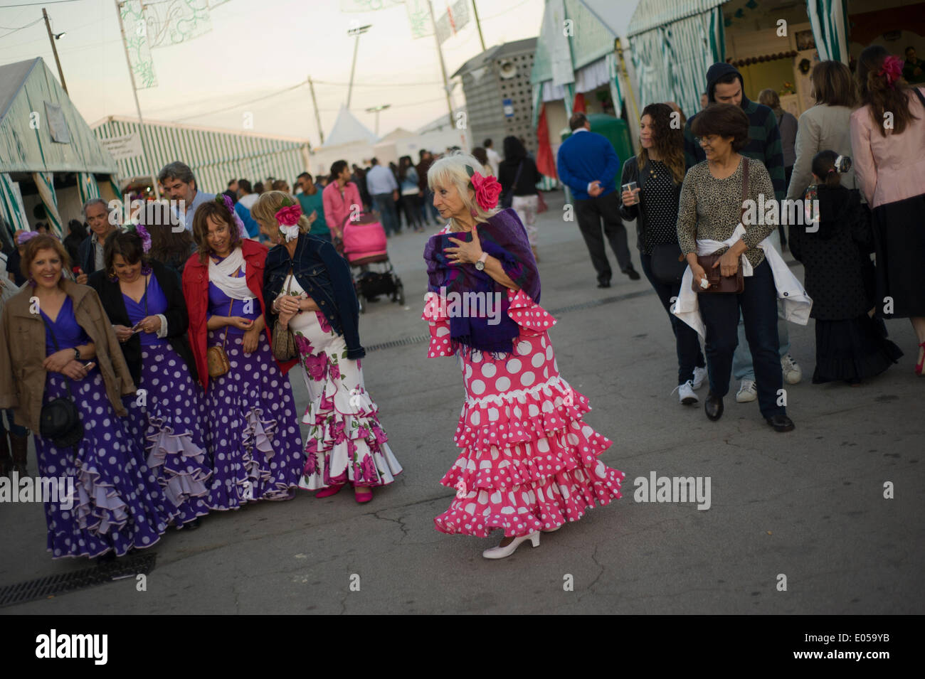 Andalucian women in traditional dress hi-res stock photography and ...