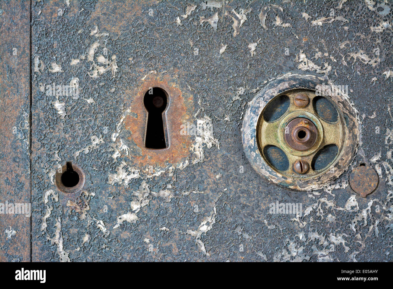 Prison door lock mechanism and rust Stock Photo - Alamy