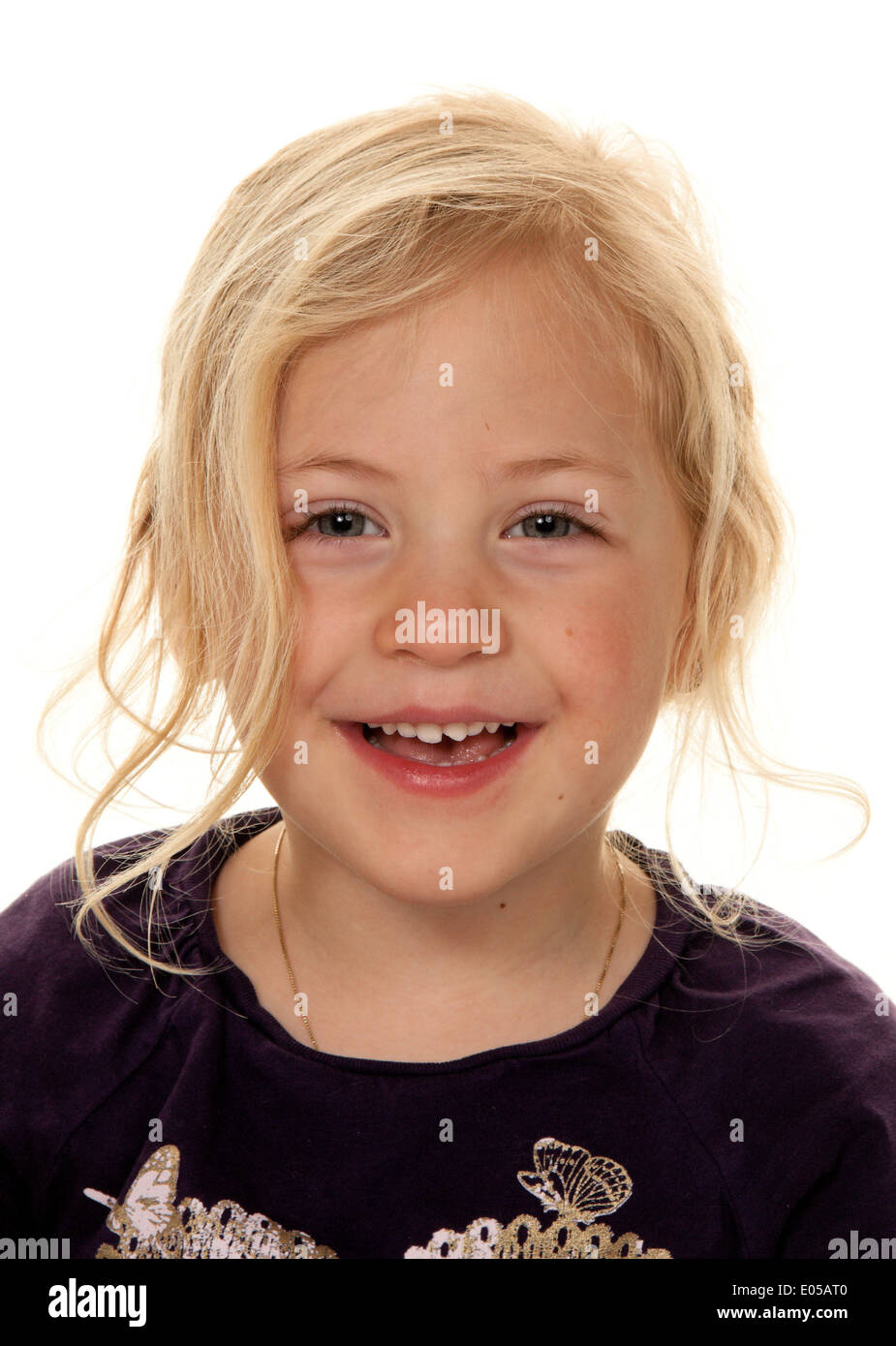 Portrait of a girl. Child head., Portrait eines Maedchens. Kinderkopf ...