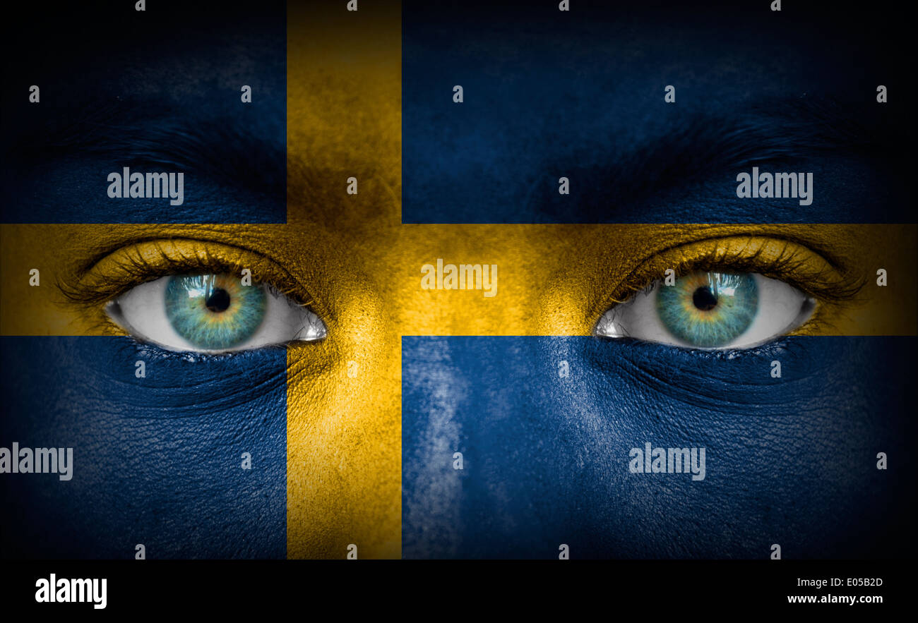 Woman sweden flag pride hi-res stock photography and images - Alamy