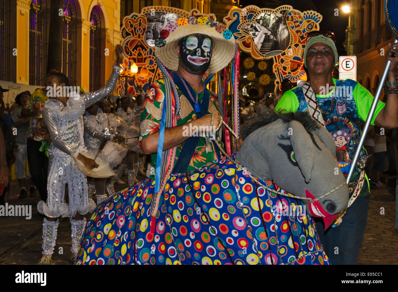 Carnival Parade at night, Recife, Pernambuco State, Brazil Stock Photo ...