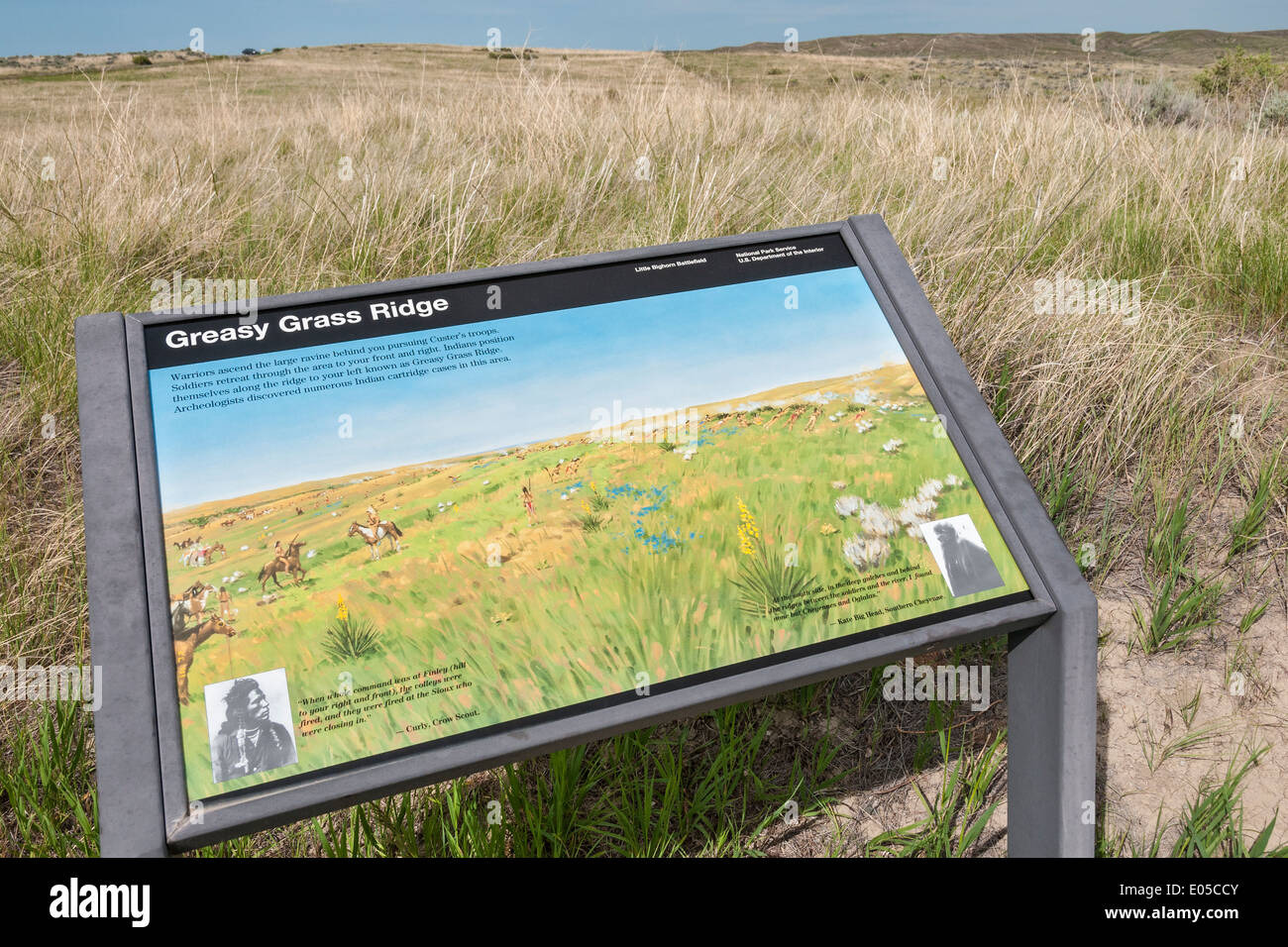 Montana, Little Bighorn Battlefield National Monument, Greasy Grass ...