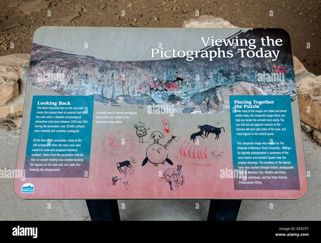 Montana, Pictograph Cave State Park near Billings Stock Photo - Alamy