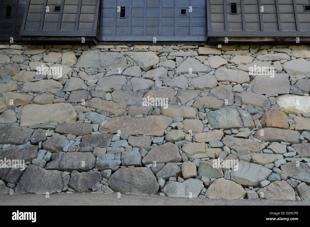 Matsumoto Castle,Nagano,Japan.Castle wall made by rock Stock Photo - Alamy