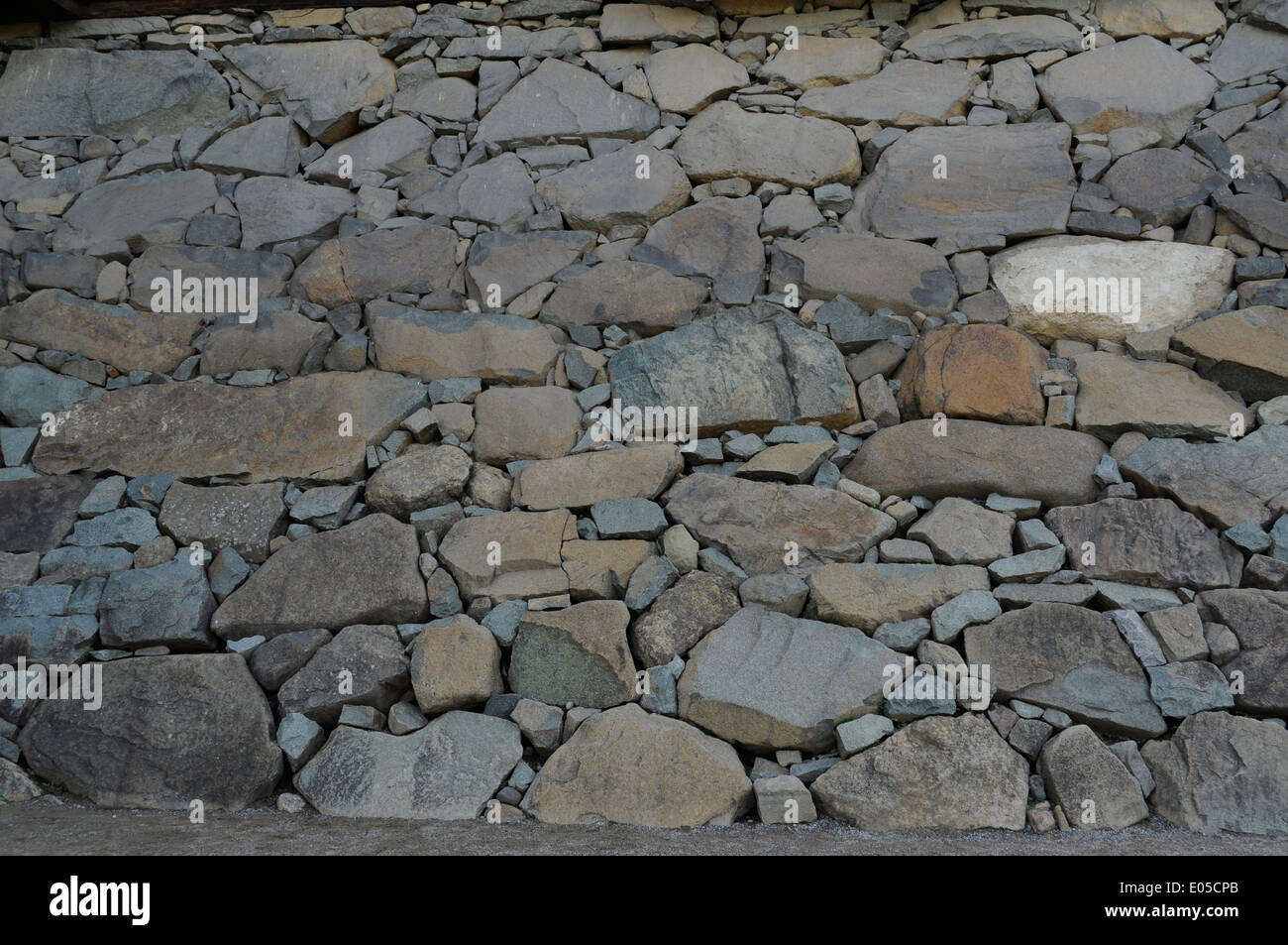 Matsumoto Castle,Nagano,Japan.Castle wall made by rock Stock Photo - Alamy