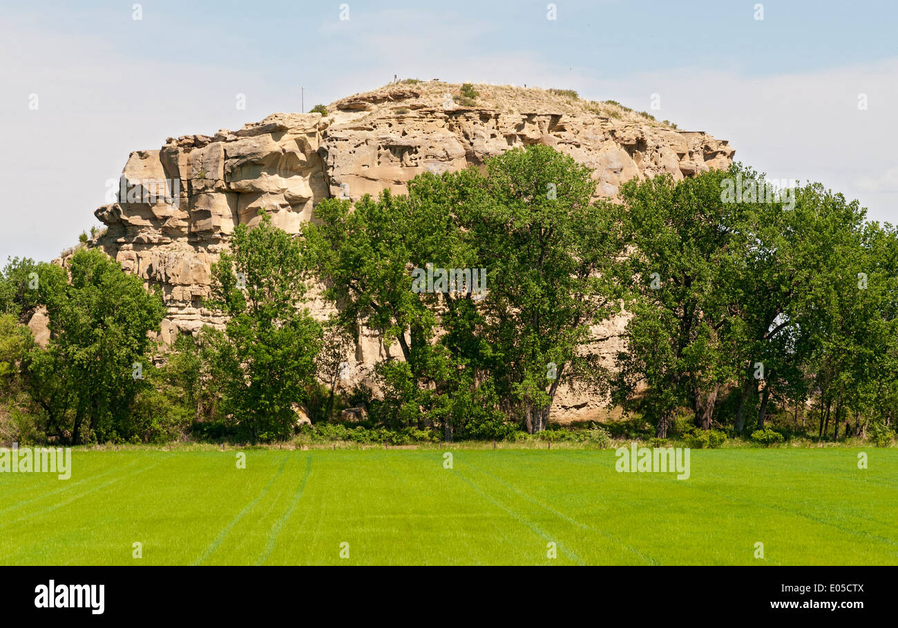 Montana, Pompeys Pillar National Monument Stock Photo - Alamy
