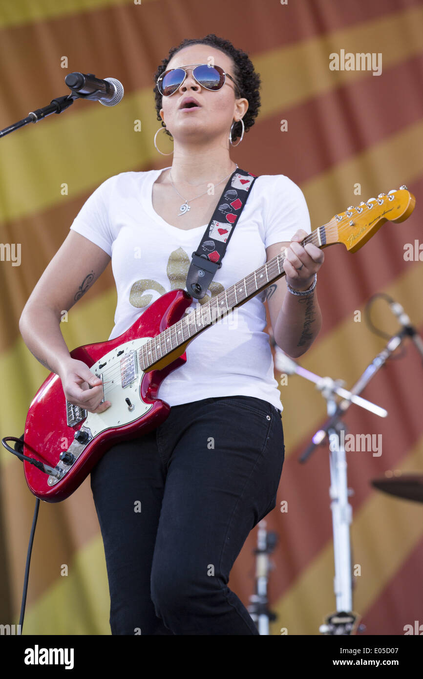 New Orleans, Louisiana, USA. 2nd May, 2014. Musician MIA BORDERS ...