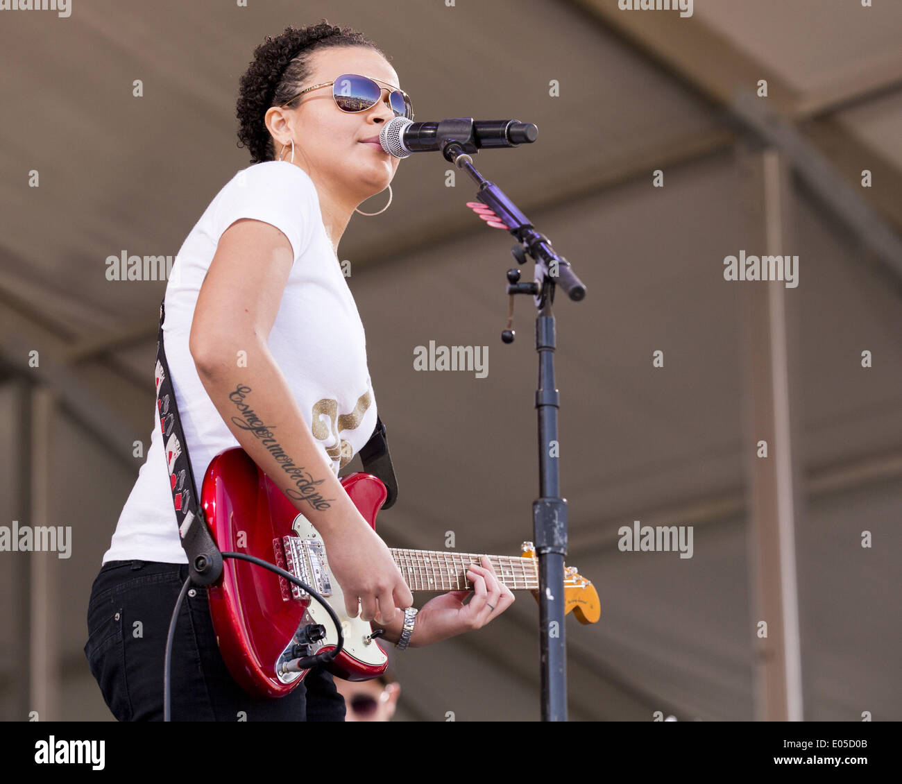 New Orleans, Louisiana, USA. 2nd May, 2014. Musician MIA BORDERS ...