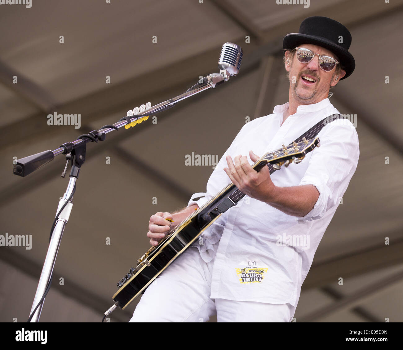 New Orleans, Louisiana, USA. 2nd May, 2014. Guitarist JOHN THOMAS ...