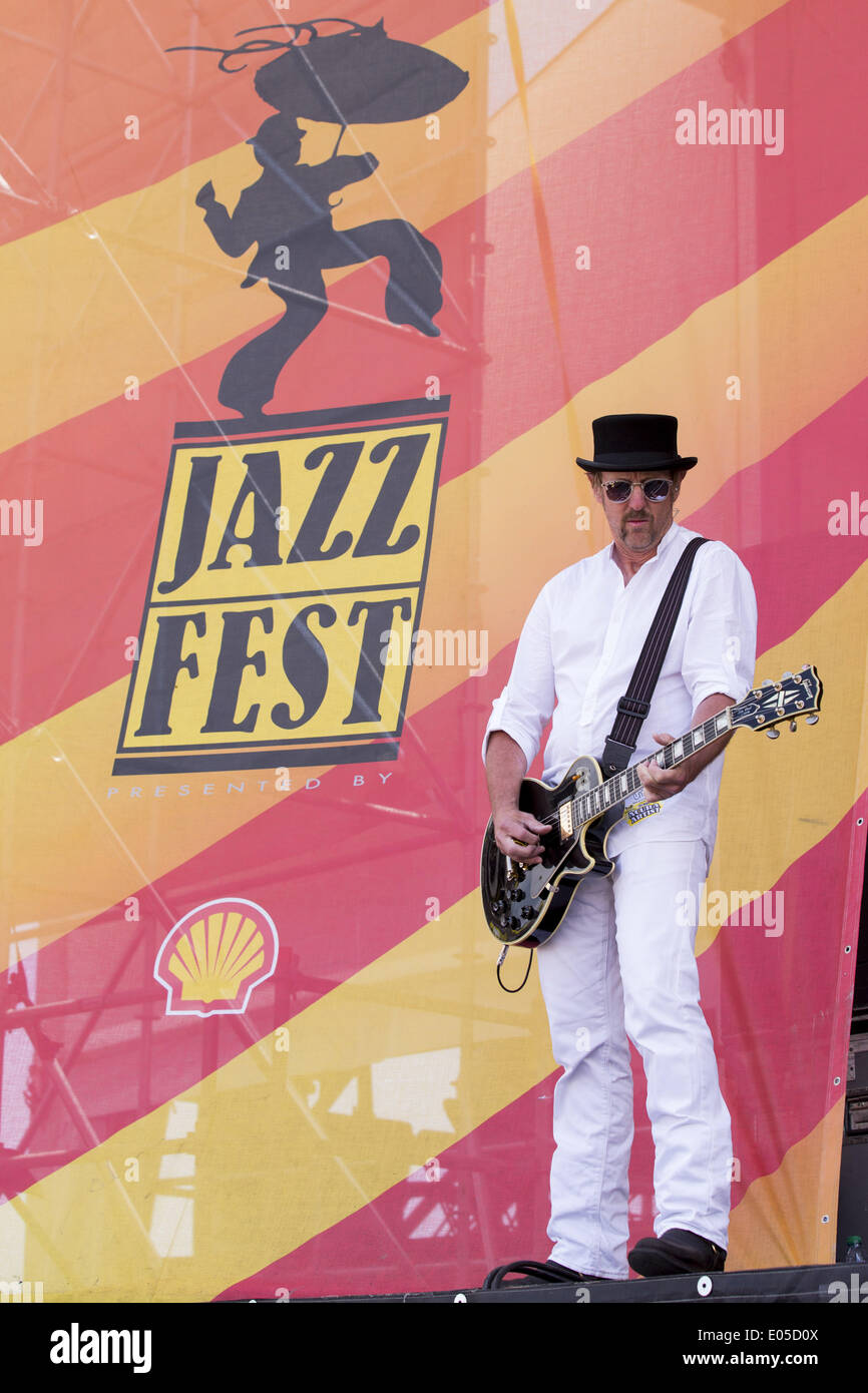 New Orleans, Louisiana, USA. 2nd May, 2014. Guitarist JOHN THOMAS ...