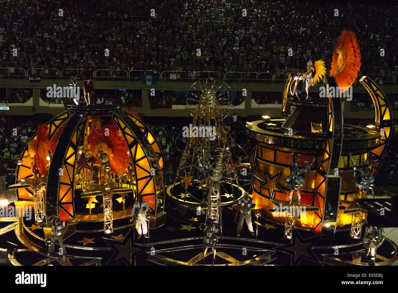 Samba Parade at Sambadrome during Carnival, Rio de Janeiro, Brazil ...