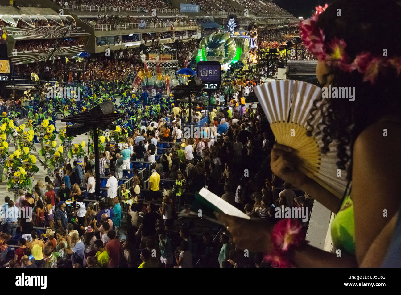 Samba Parade at Sambadrome during Carnival, Rio de Janeiro, Brazil ...