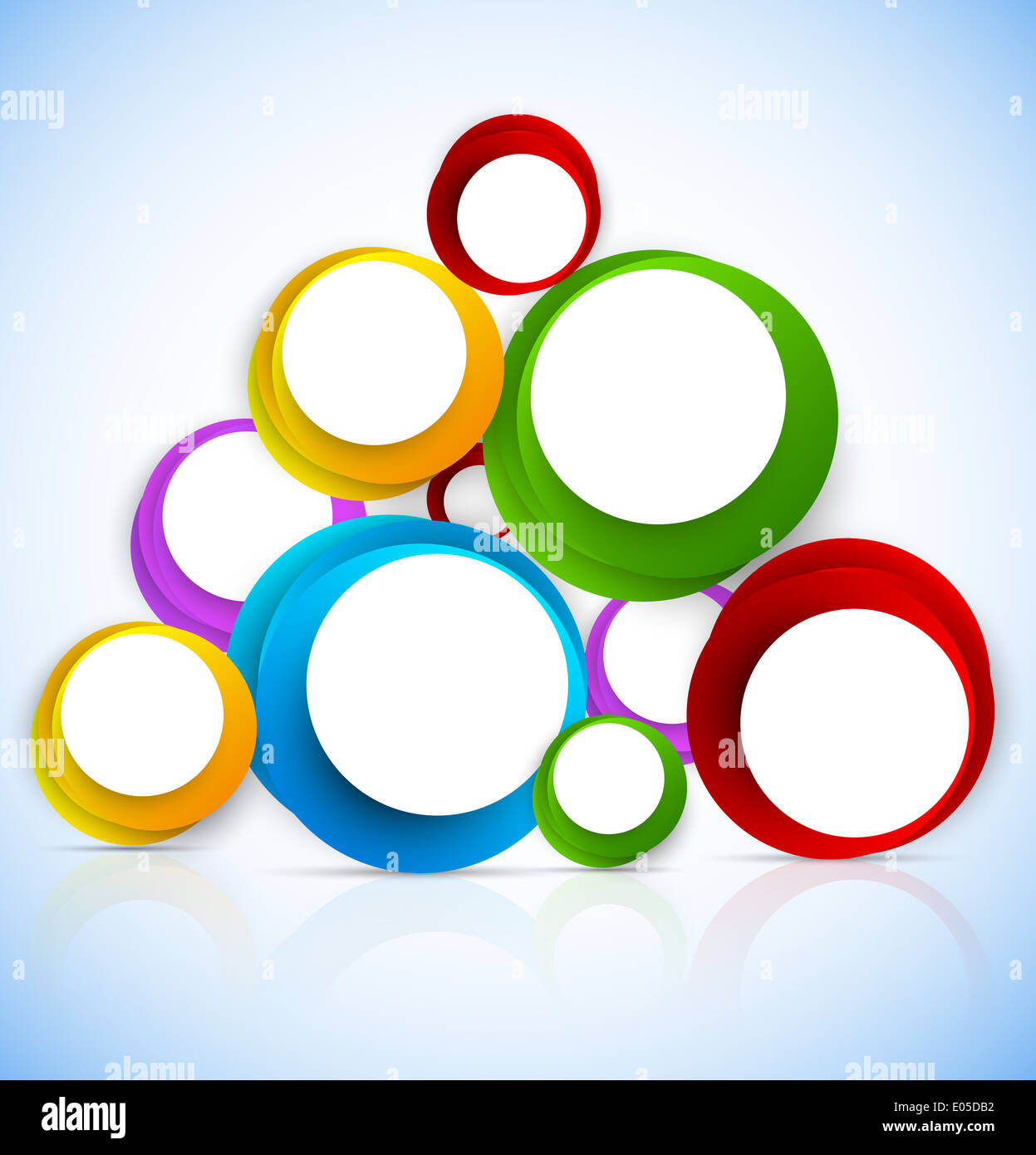 Background with colorful circles. Abstract bright illustration Stock ...