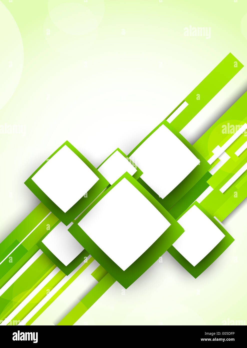 Background with squares and lines in green color Stock Photo - Alamy