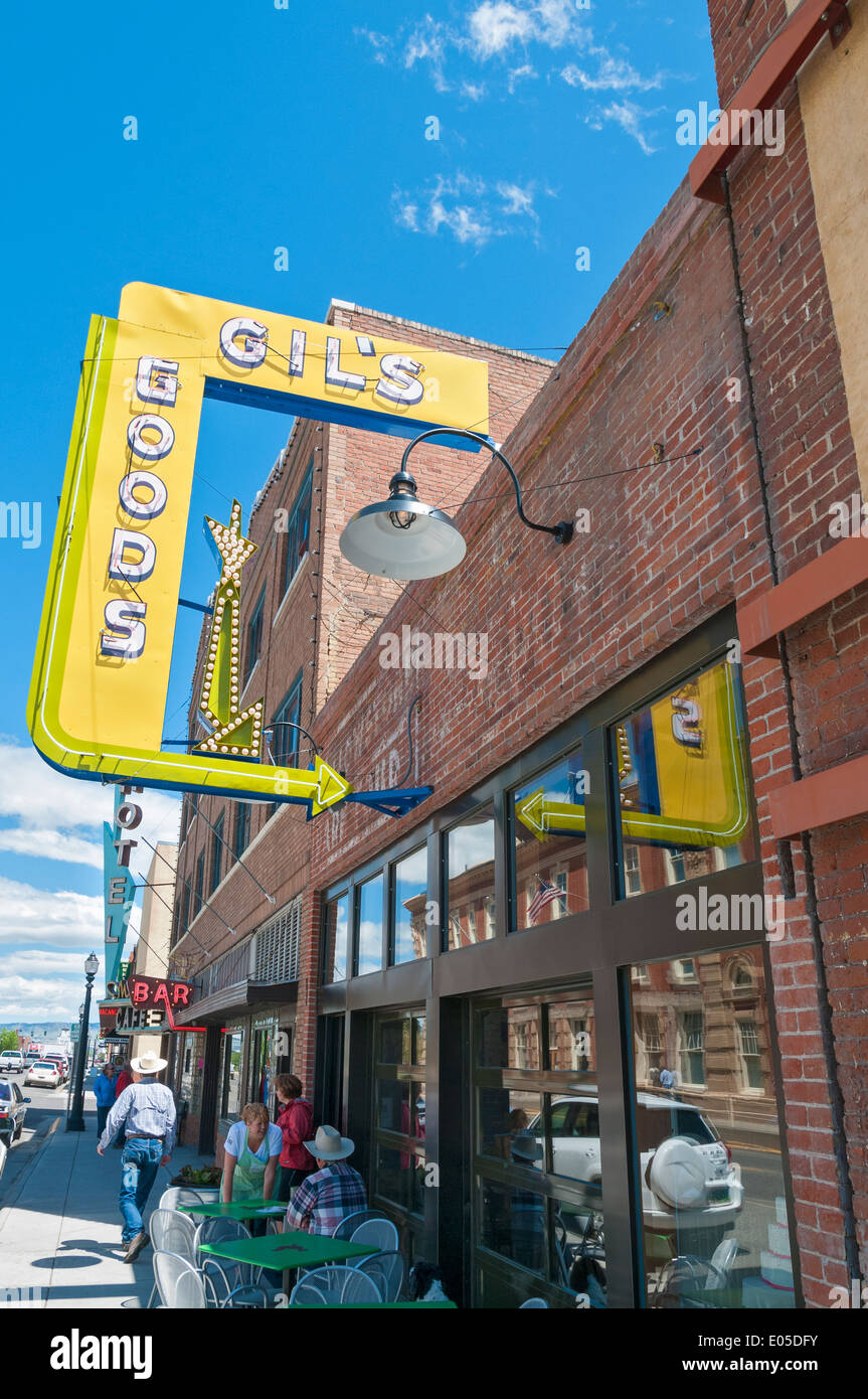 Livingston, Montana, Downtown, restaurant, cafe Stock Photo - Alamy