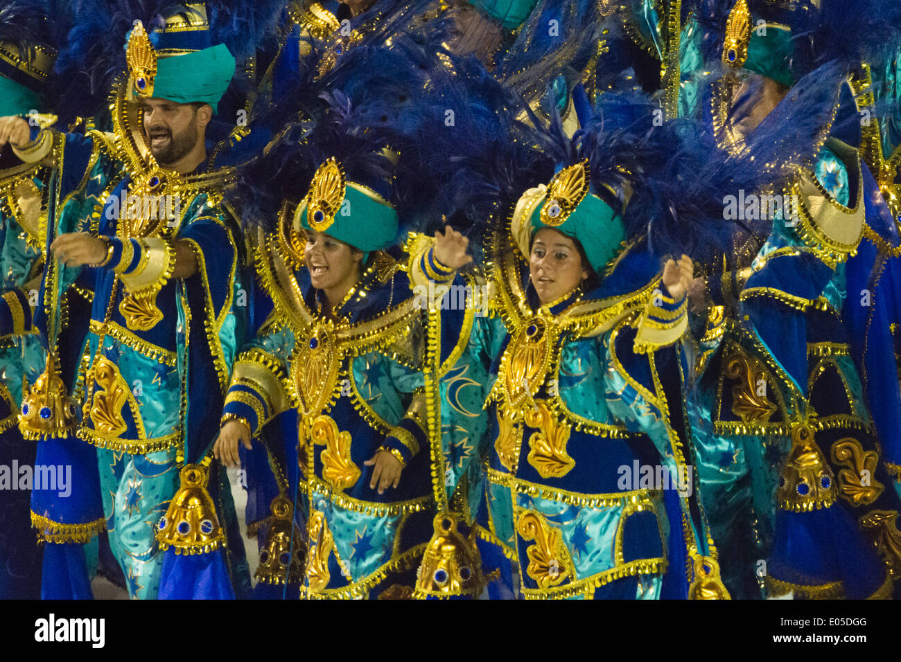 Samba Parade at Sambadrome during Carnival, Rio de Janeiro, Brazil ...