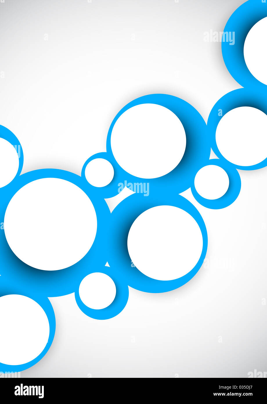 Abstract background with blue circles. Bright illustration Stock Photo ...